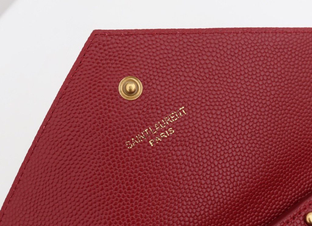Saint Laurent YSL Red Chain Wallet – Elegance Nicely