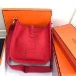 HERMES CLEMENCE EVELYNE PM 30CM RED – Elegance Nicely