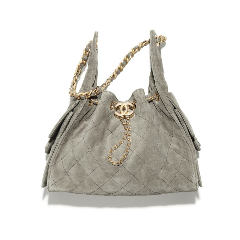 CHANEL 25C SMALL HOBO BAG SUEDE GREY 34CM – Elegance Nicely